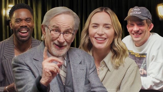 Watch Steven Spielberg Gets Put on the Spot by Emily Blunt, Colman ...