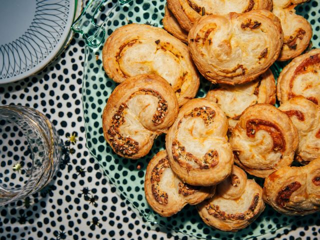 Savory Palmiers with Parmesan and Black Pepper Recipe | Bon Appétit