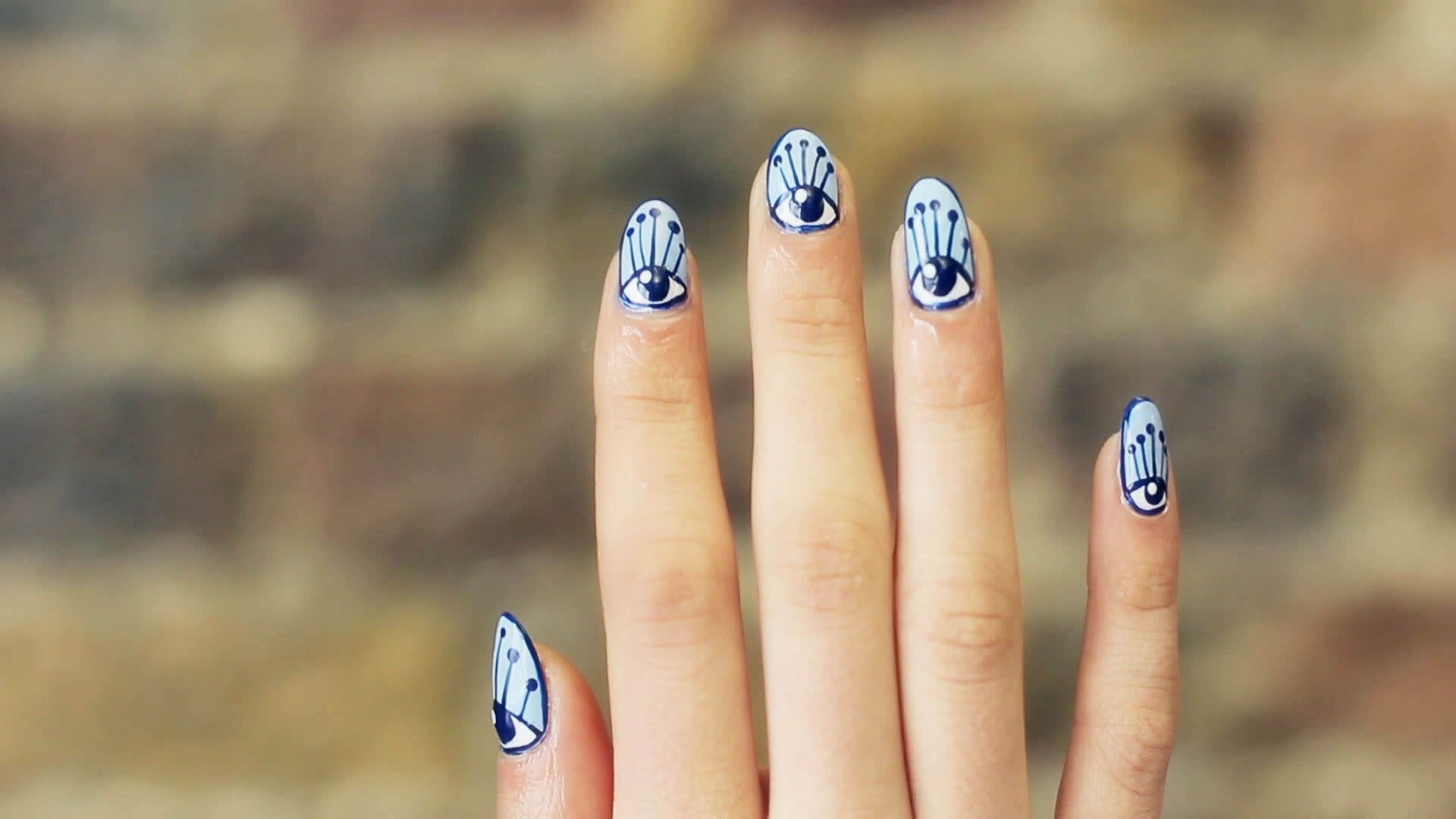 Watch Paint the Perfect Eye Nail Design | Nail Art Tutorials | Allure