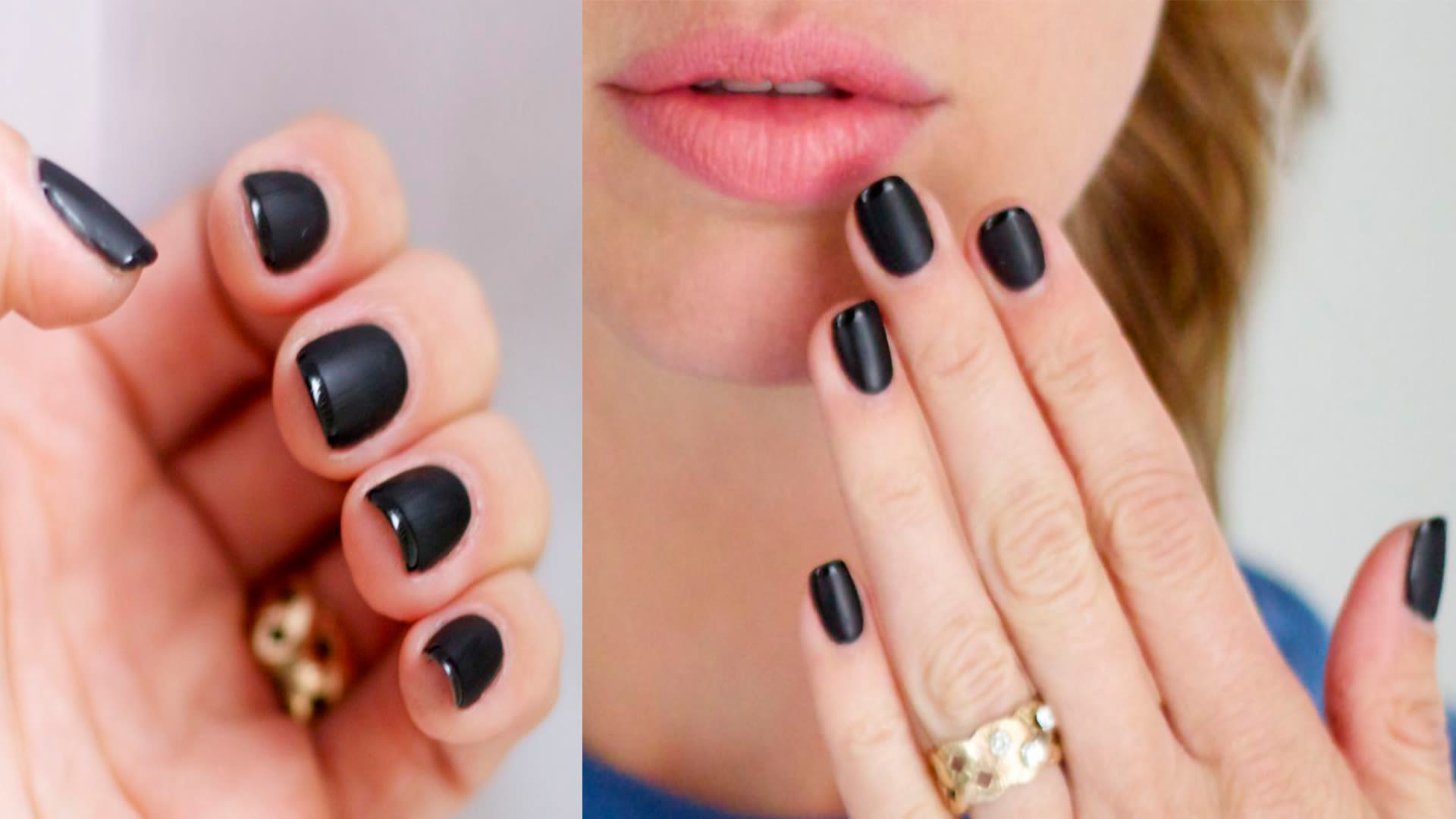 Watch Matte Black French Manicure | Nail Art Tutorials | Allure