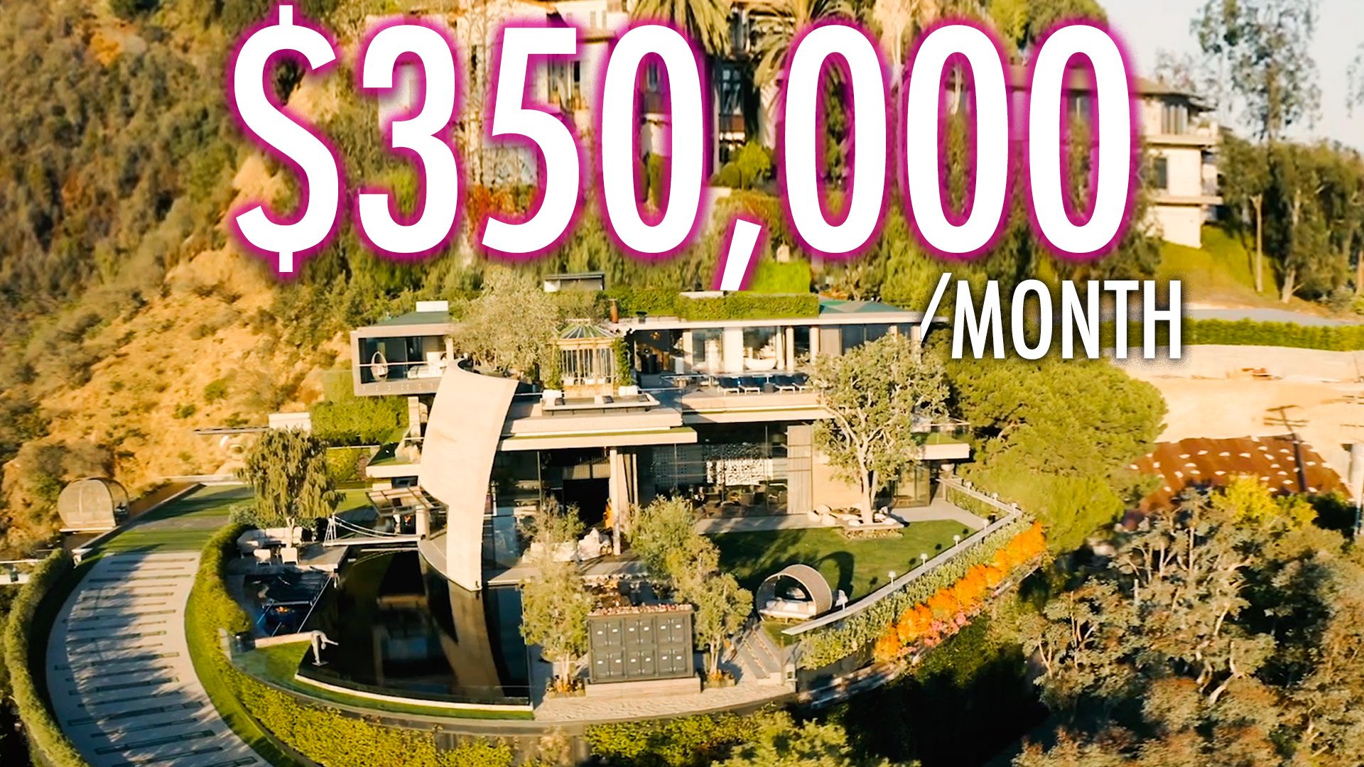 Watch Inside A $350K Per Month Mountainside Resort Mansion | On the ...