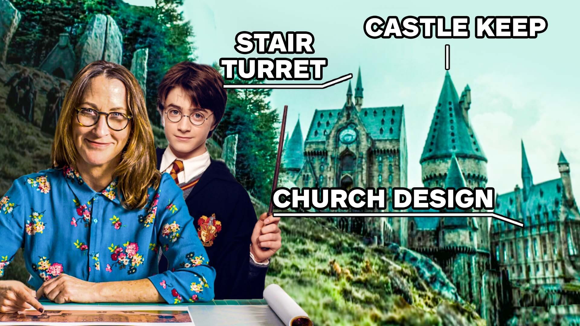 Watch Expert Breaks Down Hogwarts Architectural Details | The Blueprint ...
