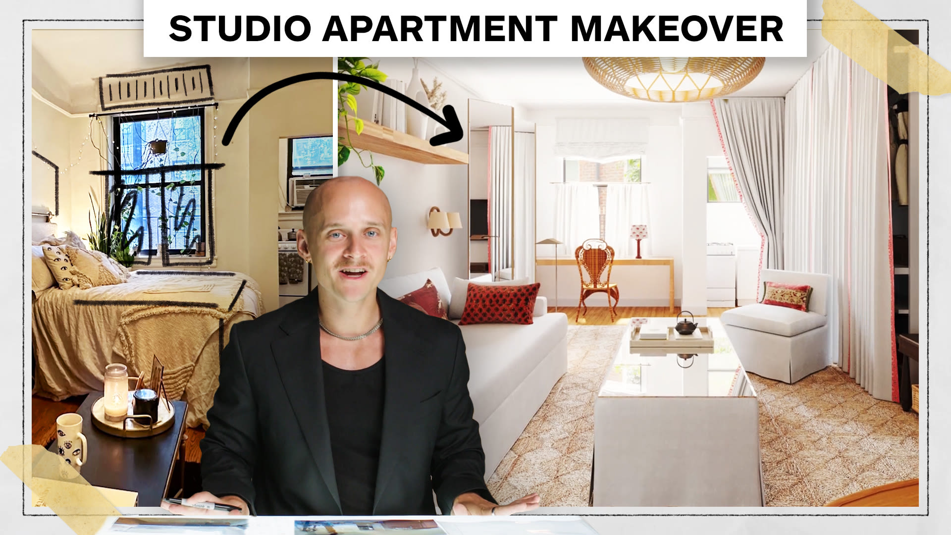 Watch Pro Designer Fixes a Dark, NYC Studio Apartment With No Storage ...