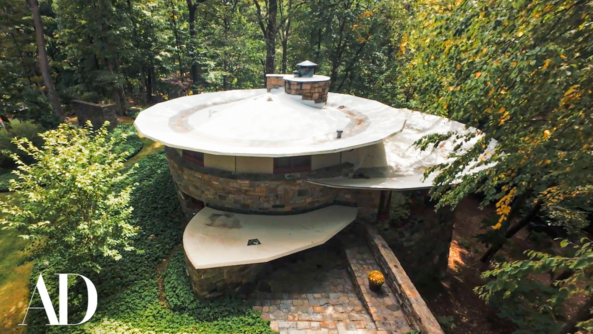 Watch Inside Frank Lloyd Wright’s Hidden Woodland Utopia | Unique Spaces | Architectural Digest