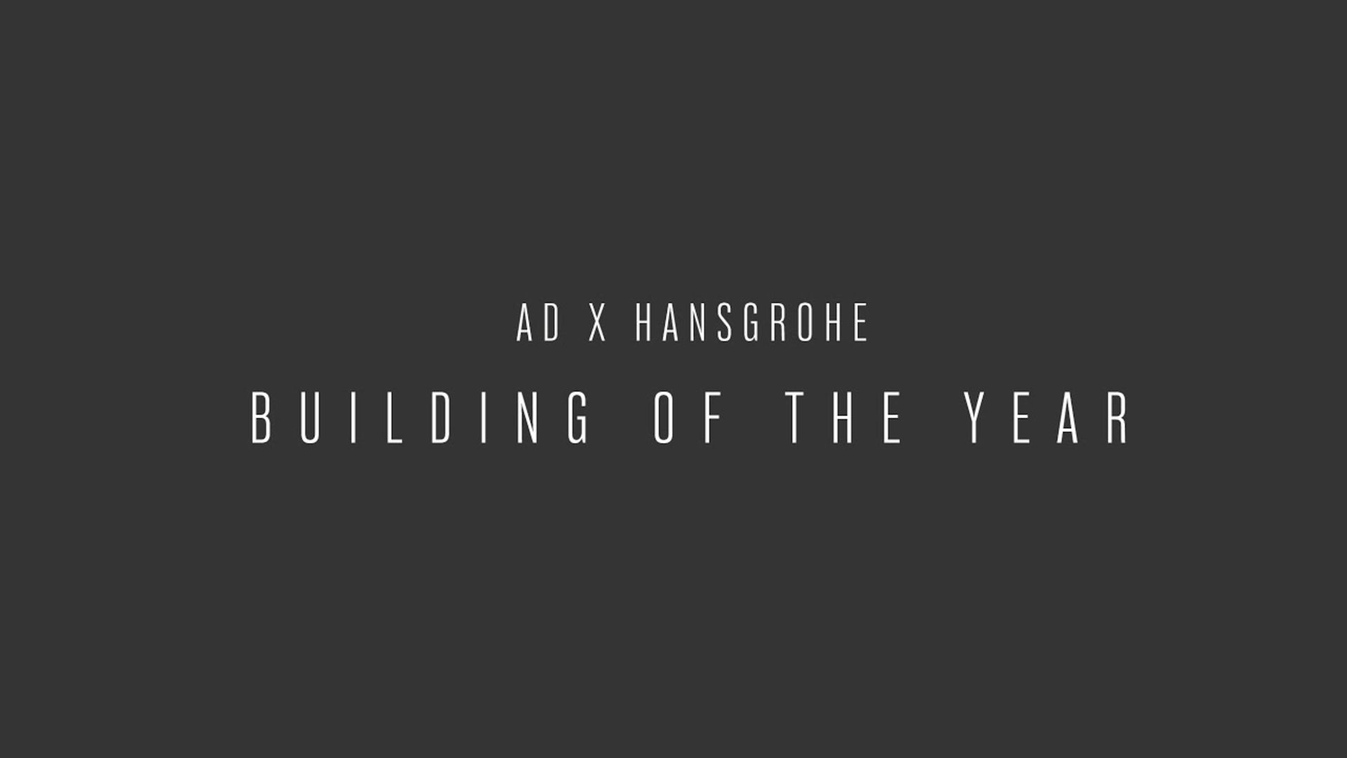 Watch AD100: ADxHansgrohe Building of the Year | Architectural Digest India