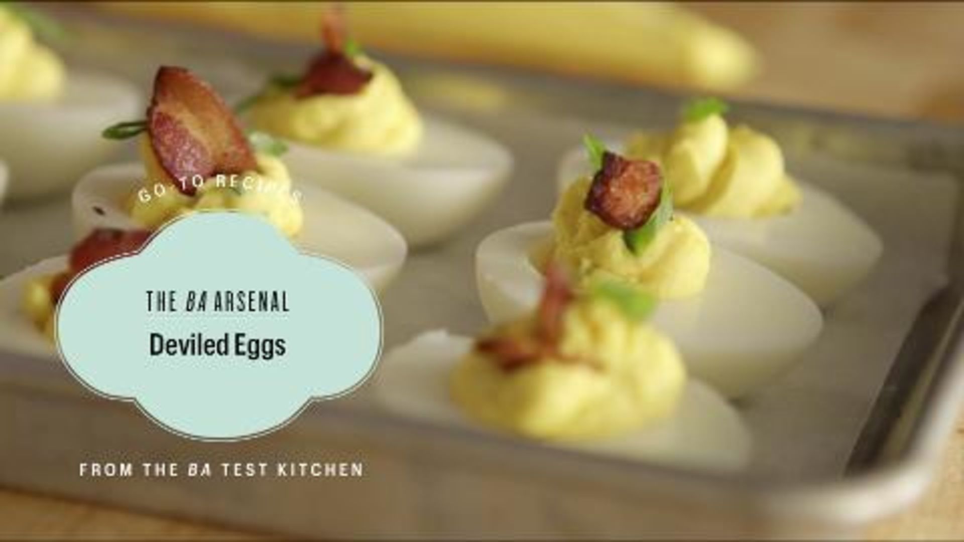 Watch The Secret to Deviled Eggs | Recipes from the BA Test Kitchen ...