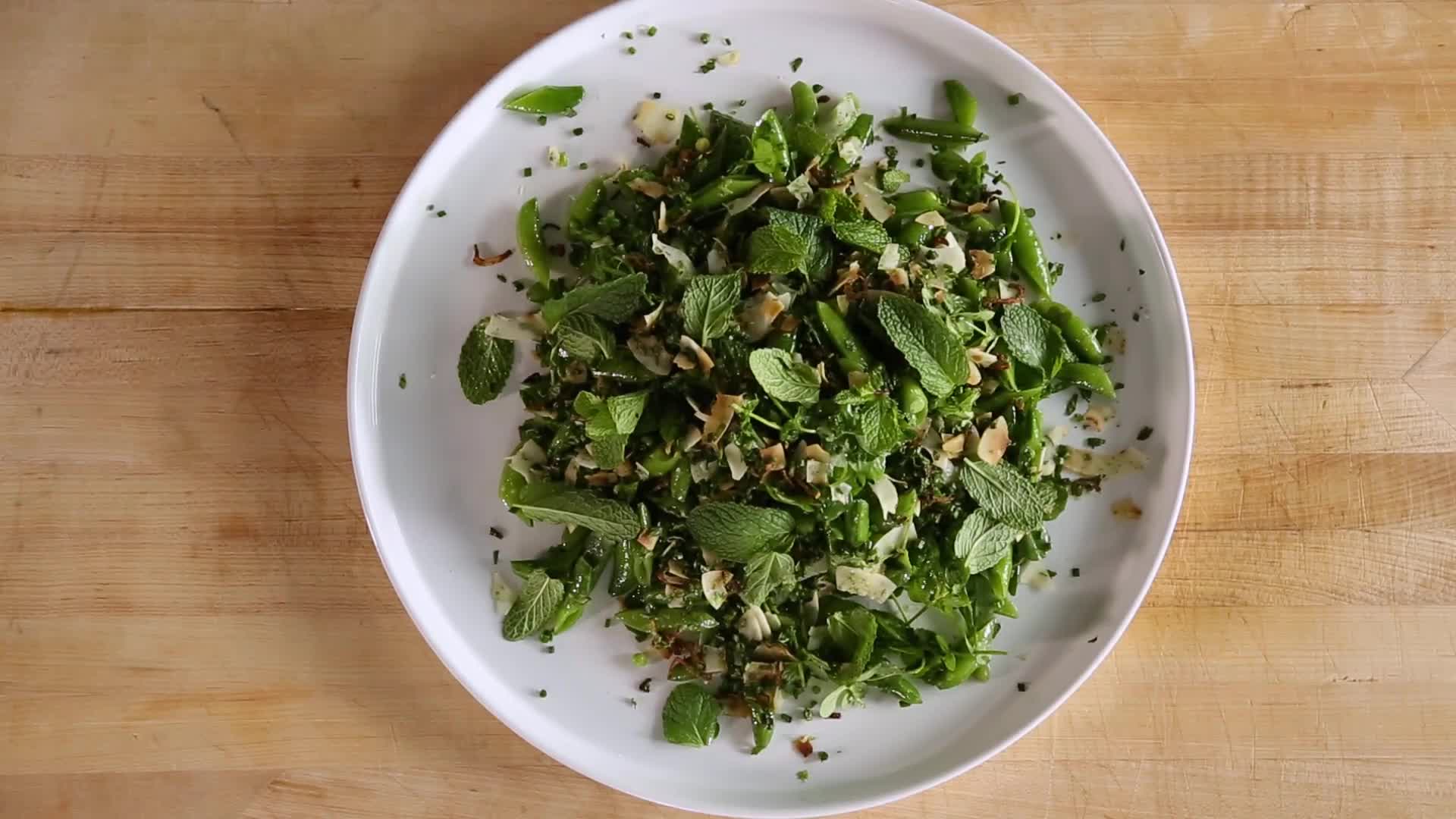 Watch How to Make a Pea Salad (with Tons of Herbs) | Bon Appétit