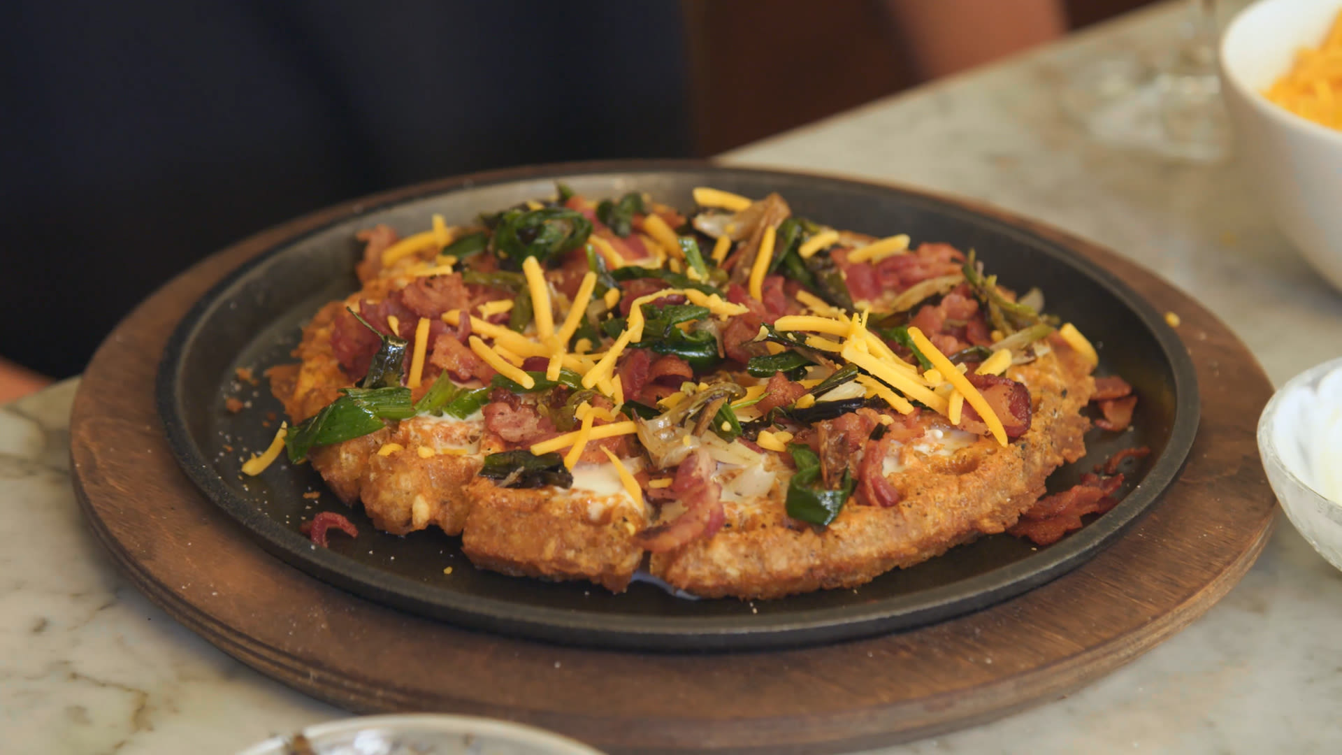 Watch How To Make a Giant, Waffled Tater Tot At Home | Bon Appétit