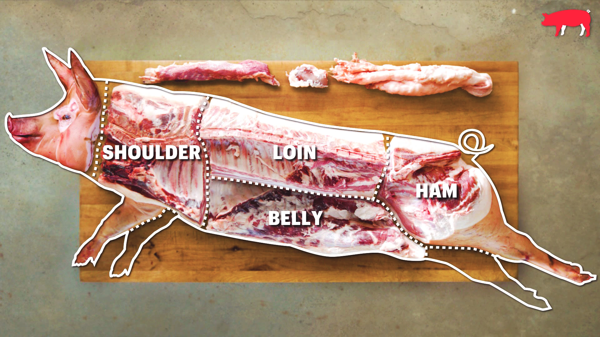 Watch How To Butcher An Entire Pig Every Cut Of Pork Explained