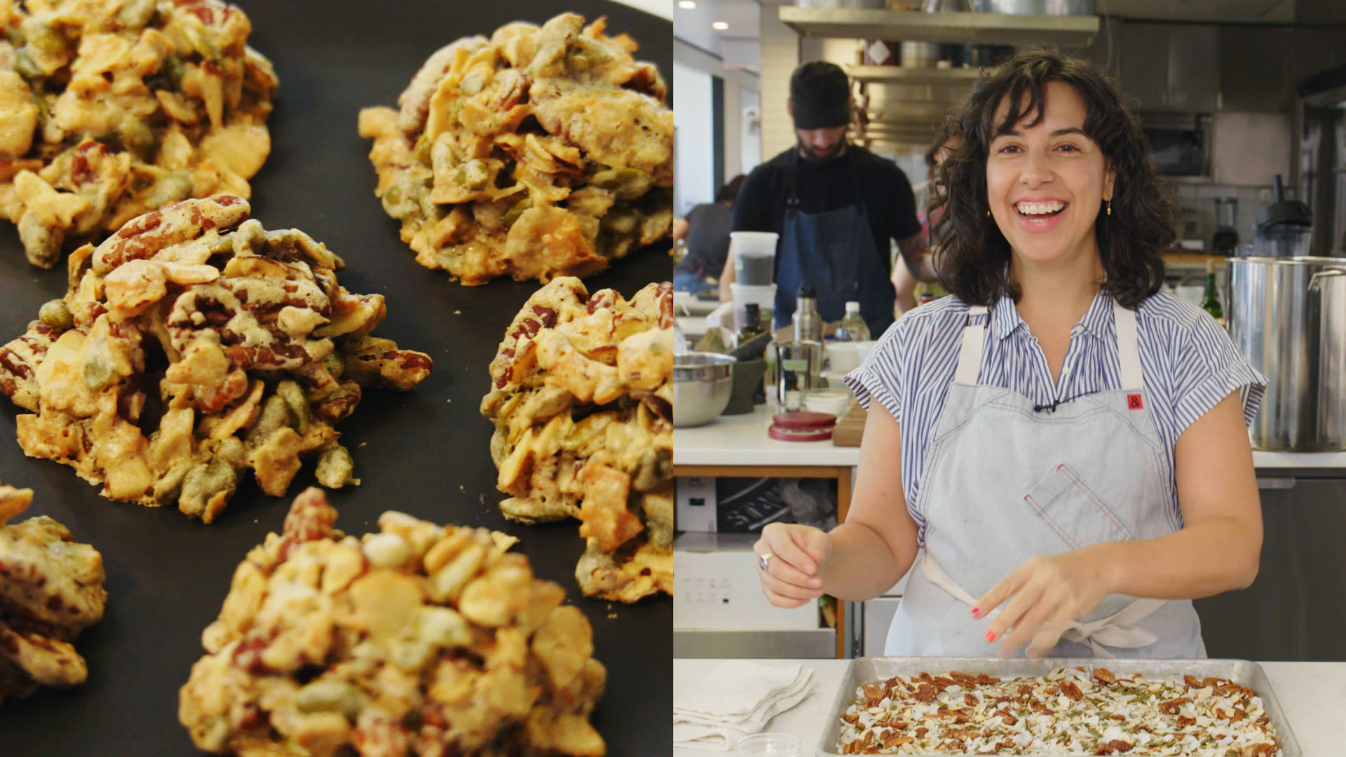 Watch Carla Makes Granola Cluster Cookies | Bon Appétit