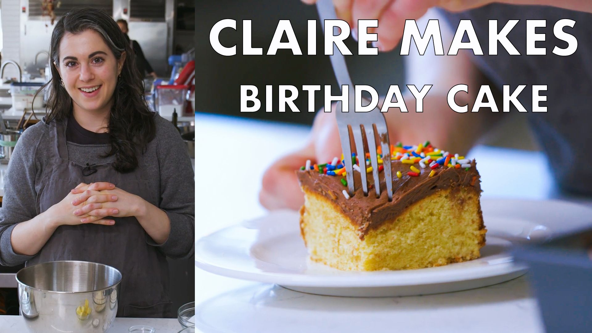 Watch Claire Bakes Birthday Cake | From the Test Kitchen | Bon Appétit