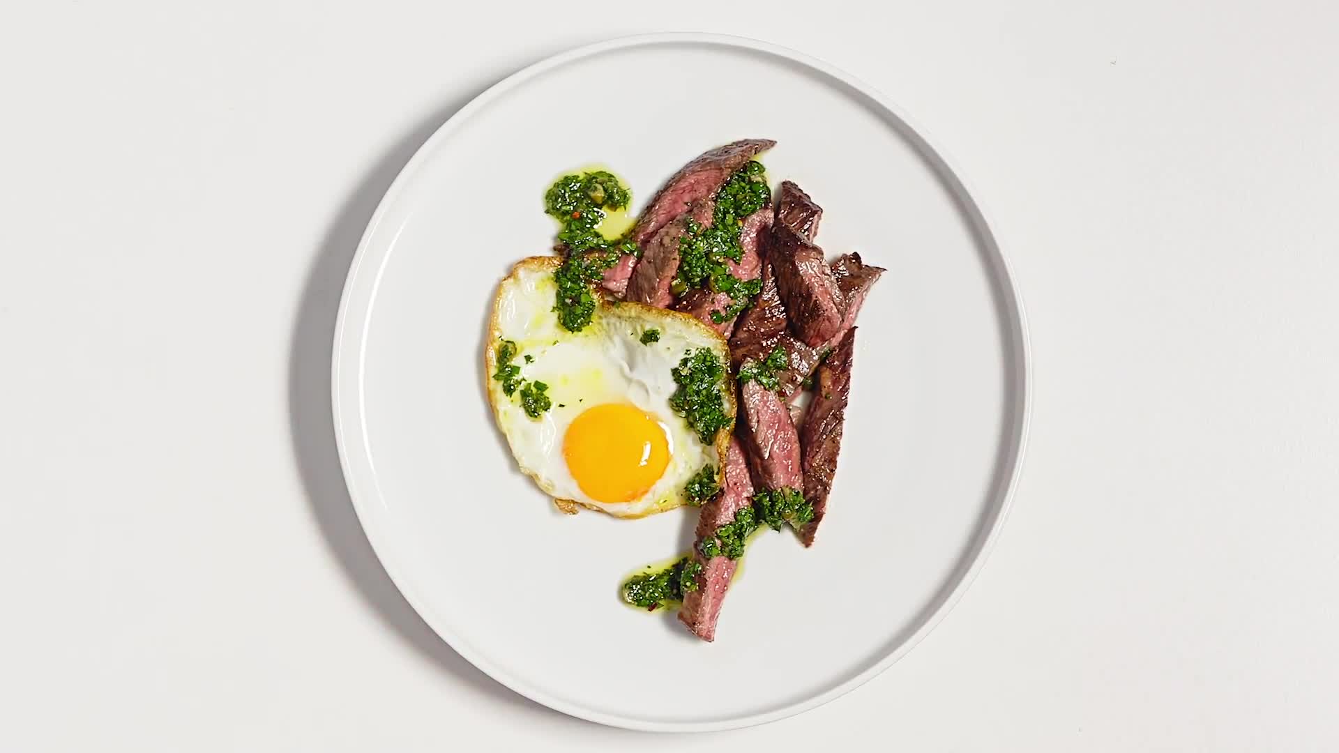 Watch Steak and Eggs with Salsa Verde | Bon Appétit