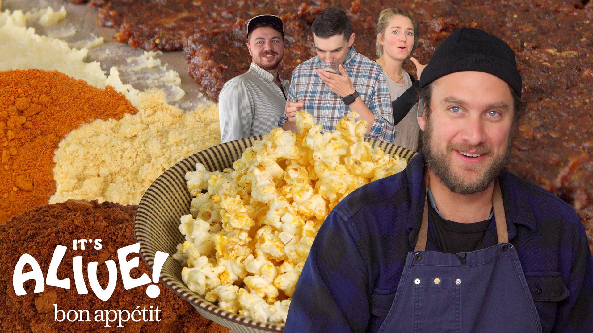Watch Brad Makes Fermented Popcorn Seasoning | It's Alive | Bon Appétit