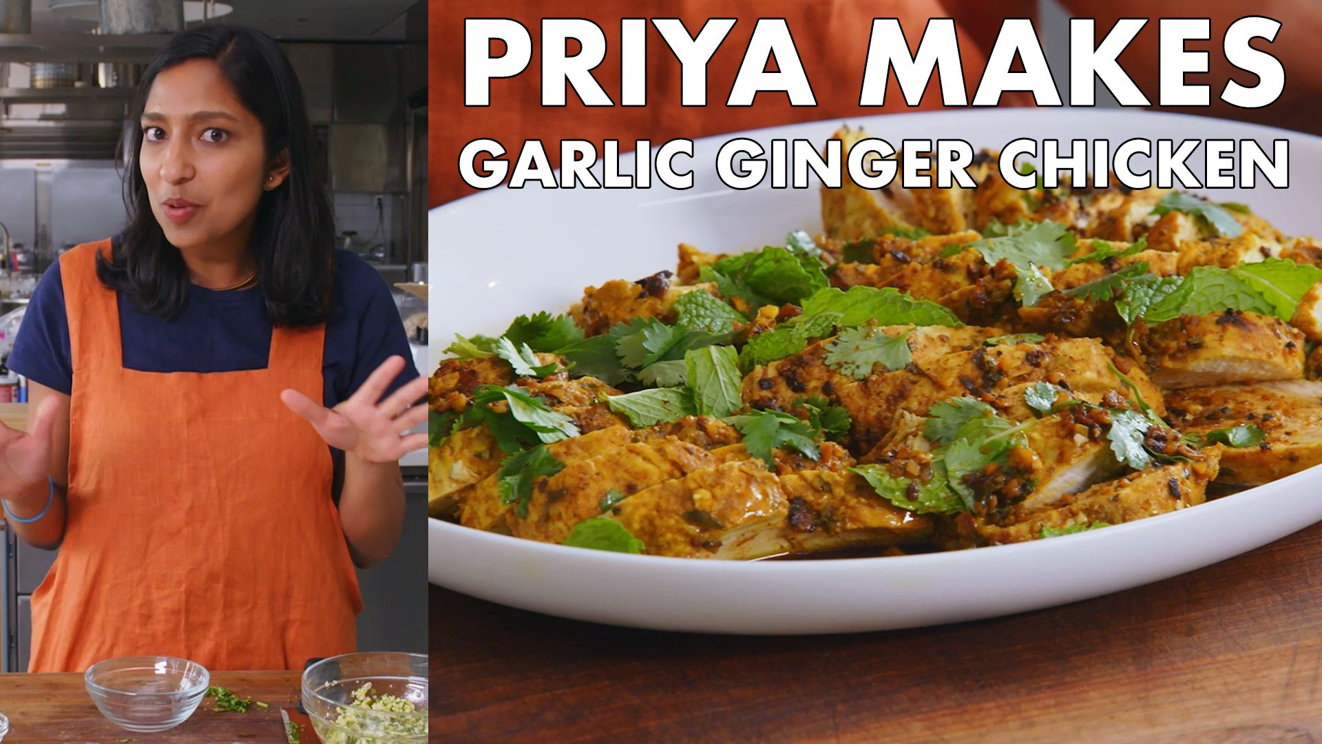 Watch Priya Makes Garlic Ginger Chicken | From the Test Kitchen | Bon ...