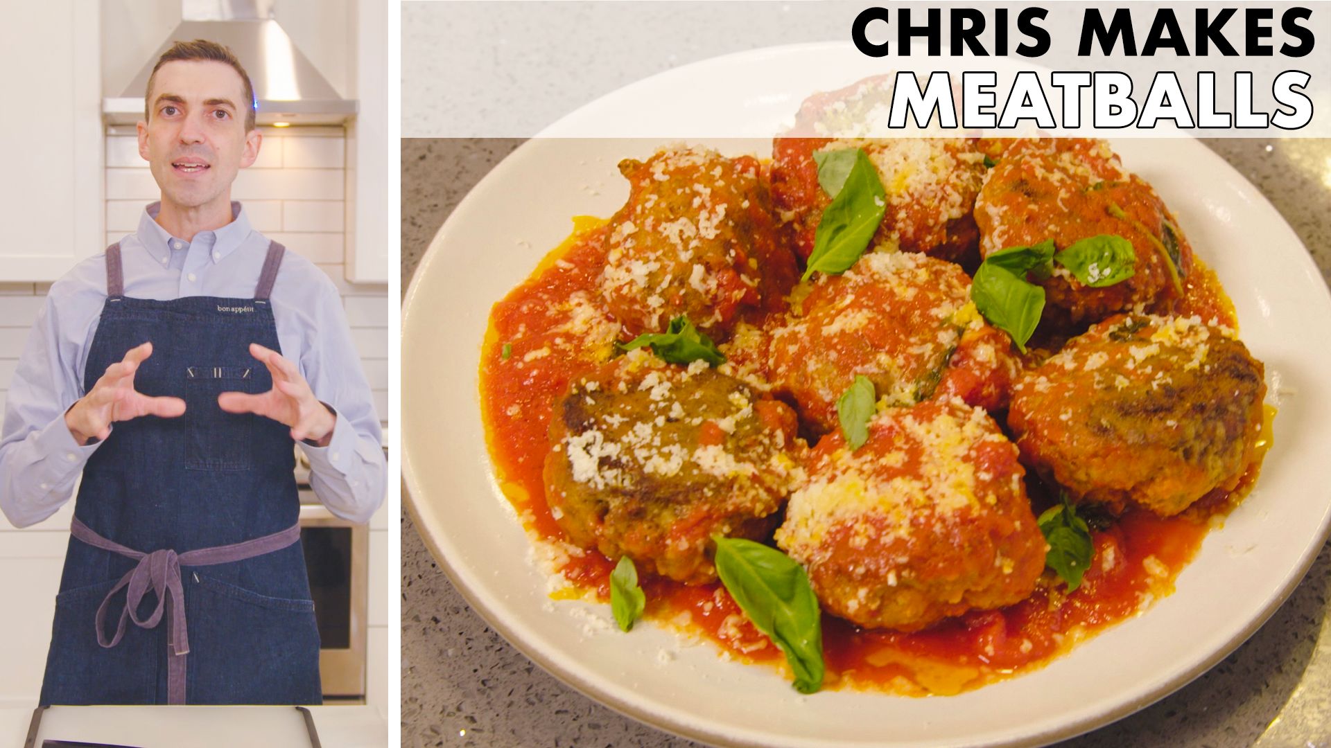 Watch Chris Makes Meatballs | From the Home Kitchen | Bon Appétit