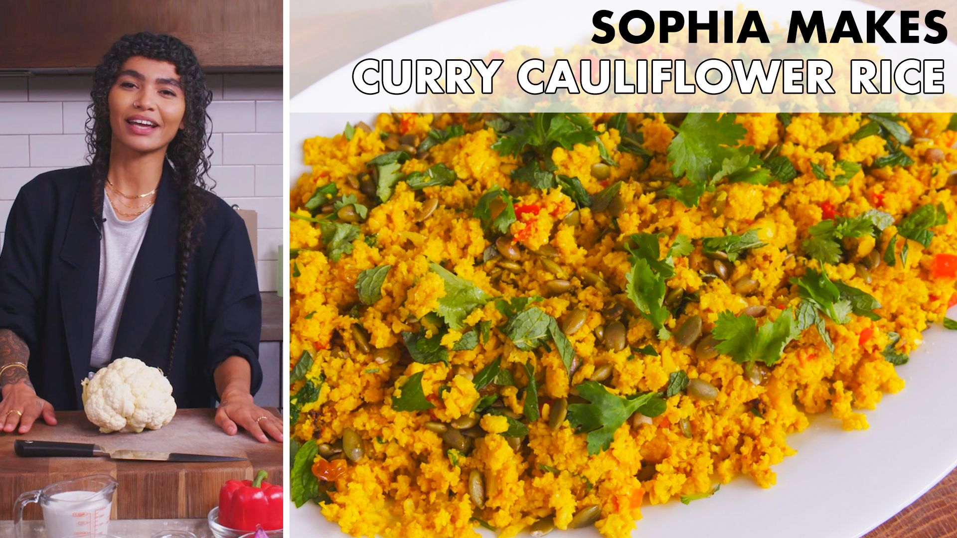 Watch Sophia Makes Curry Cauliflower Rice | From the Home Kitchen | Bon ...