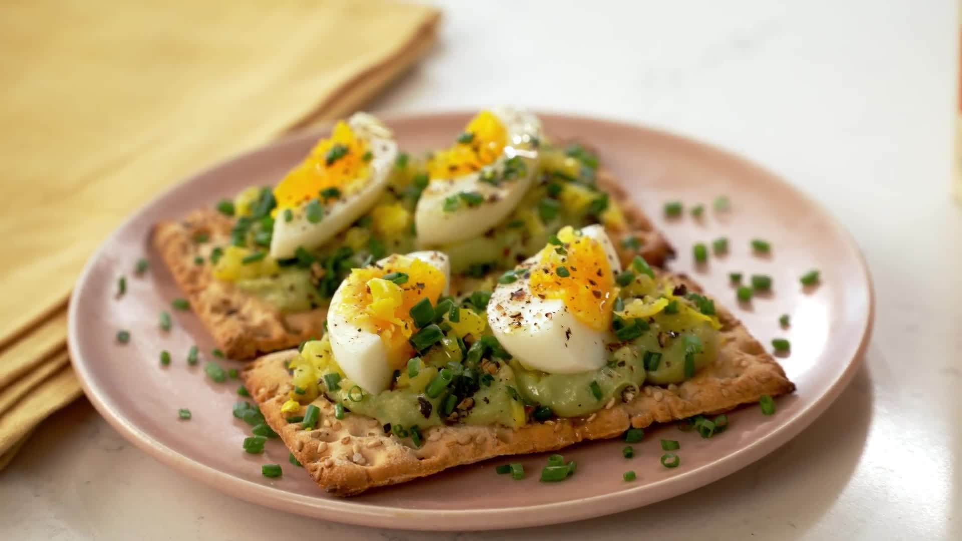 Watch Miso Avocado Crispbreads | Bon Appétit