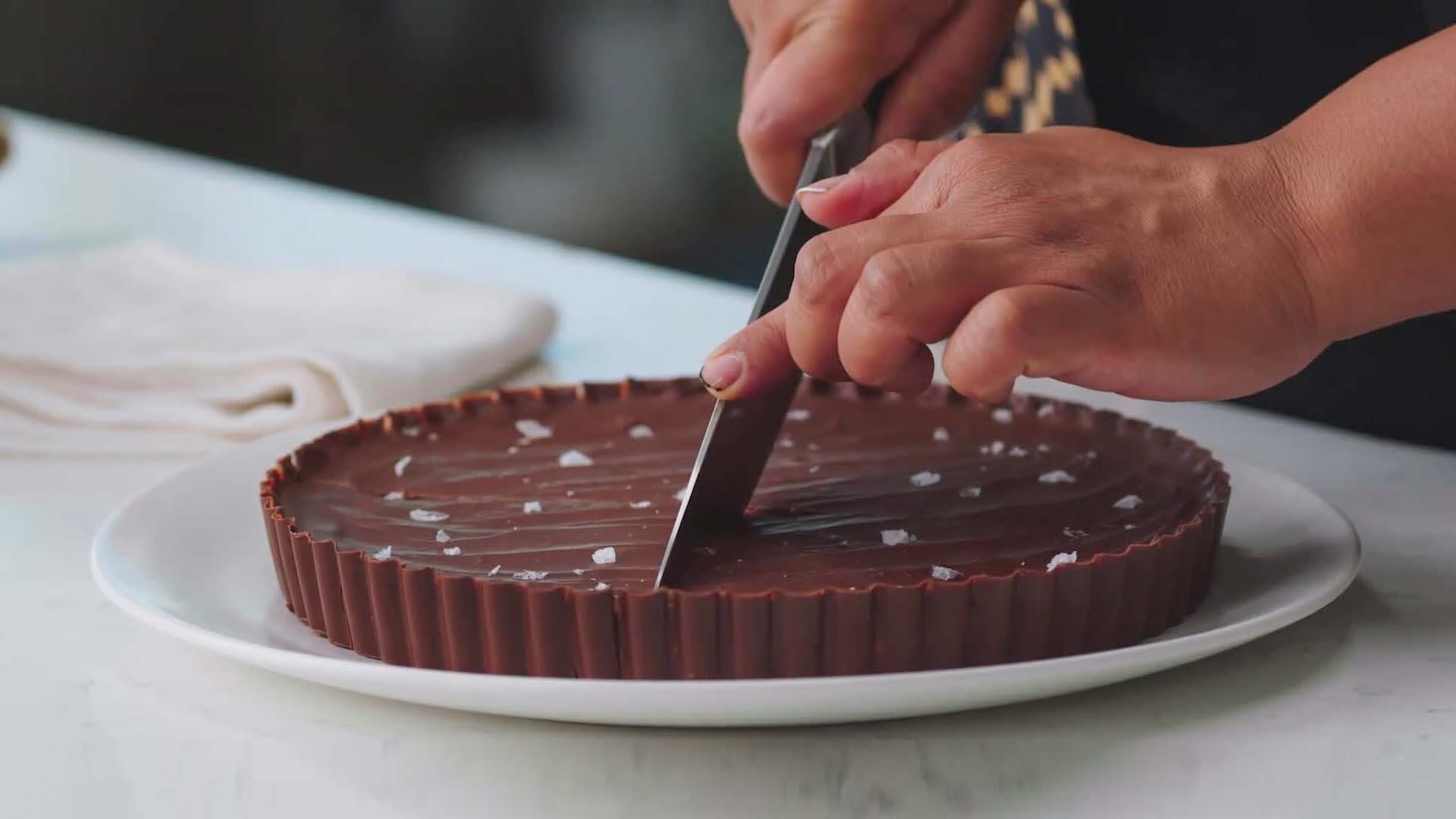 Watch I Made A Giant Chocolate Nut Butter Cup | Recipe Stories | Bon ...