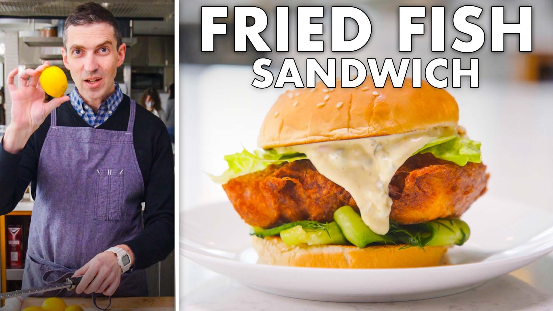 Watch Chris Makes Fried Fish Sandwiches | From the Test Kitchen | Bon ...