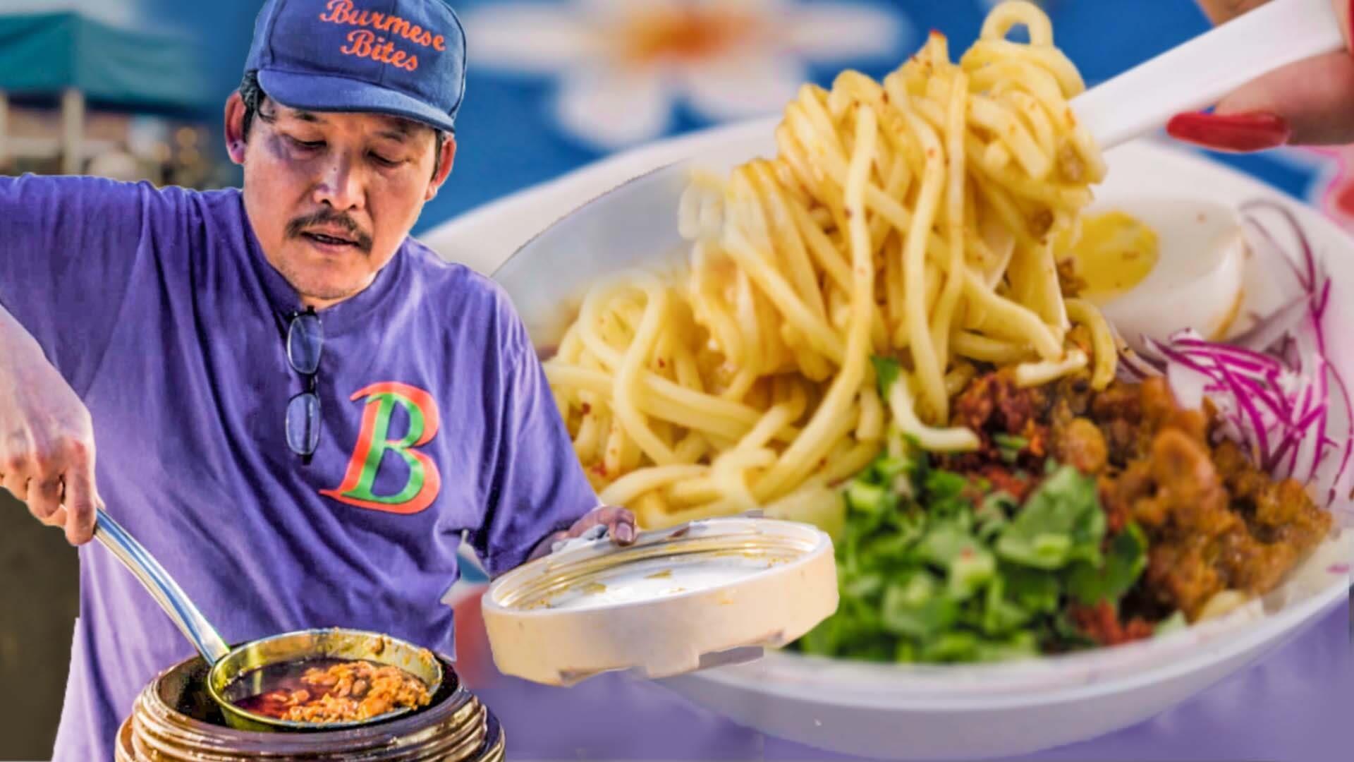 Watch How a Burmese Street Vendor Serves Over 500 People at the Queens ...
