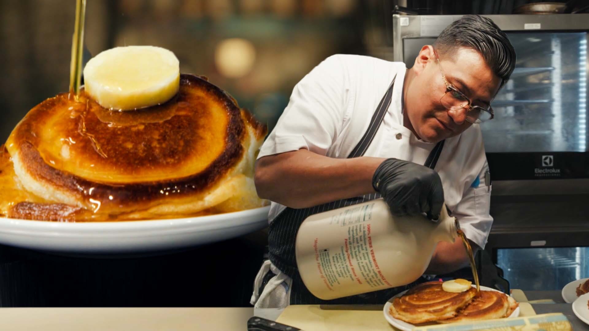 Watch A Day Making the Most Popular Pancakes in NYC | On The Line | Bon ...