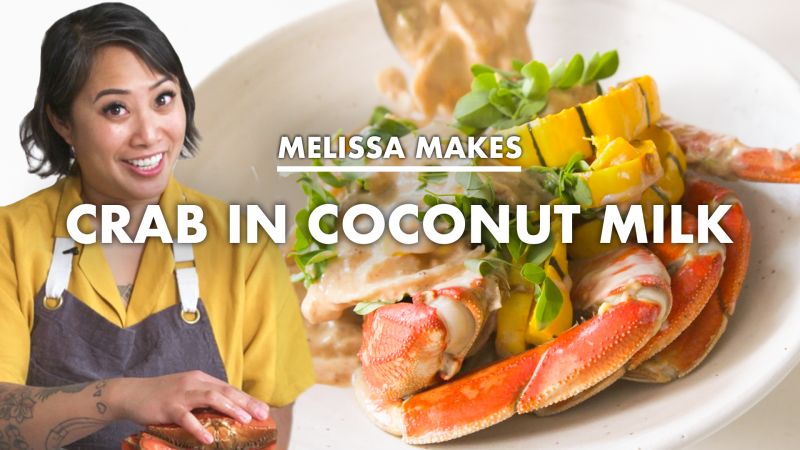 how to cook crab with coconut milk and squash