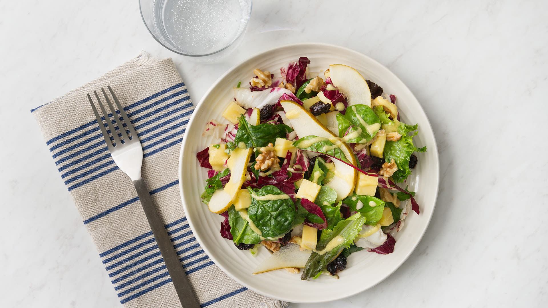 Watch Boring Salads Be Gone This Crunchy Pear And Cheese Salad Is A