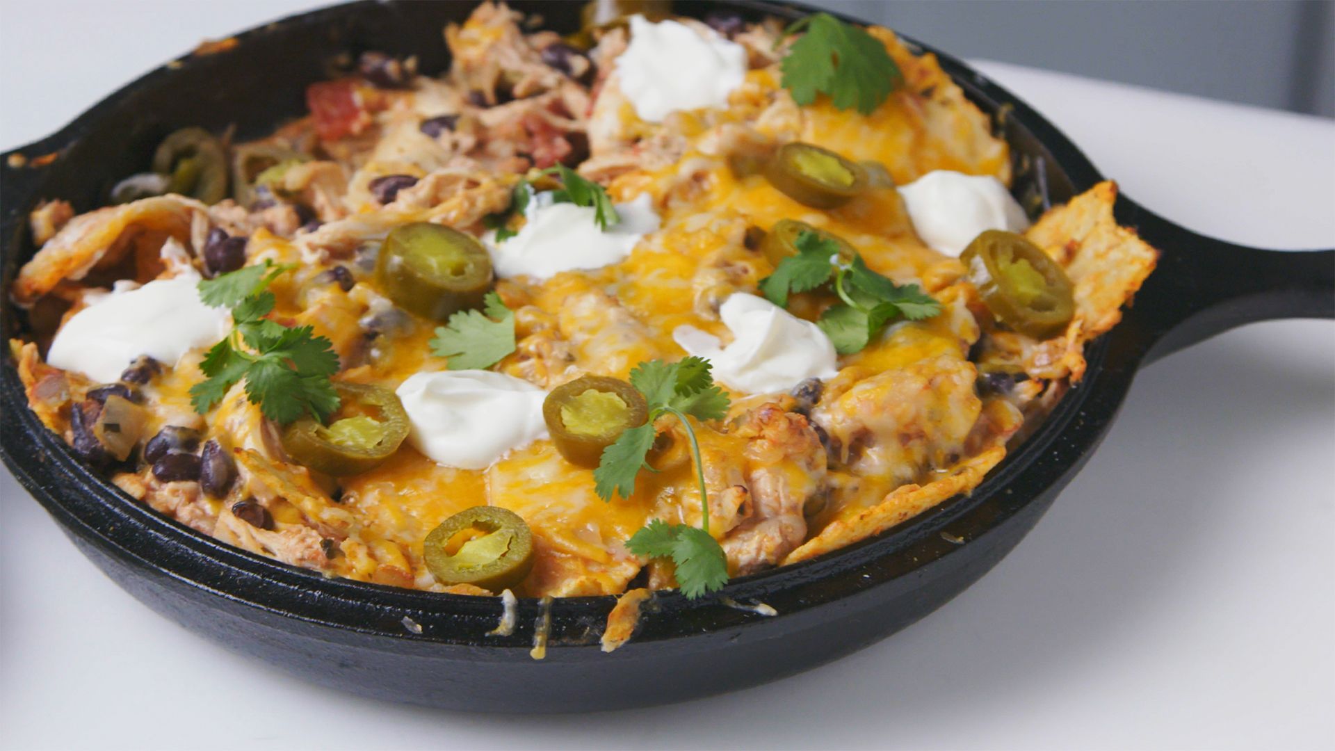 Watch Cheesy Chicken Enchilada Skillet Epicurious