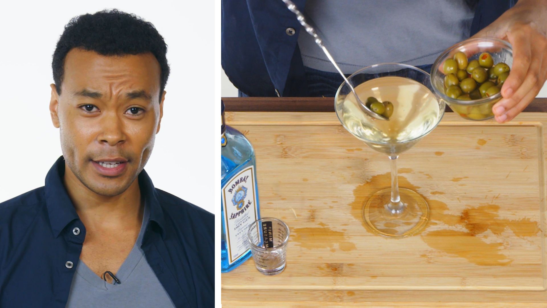 Watch 50 People Try to Make a Martini | Basic Skills Challenge | Epicurious