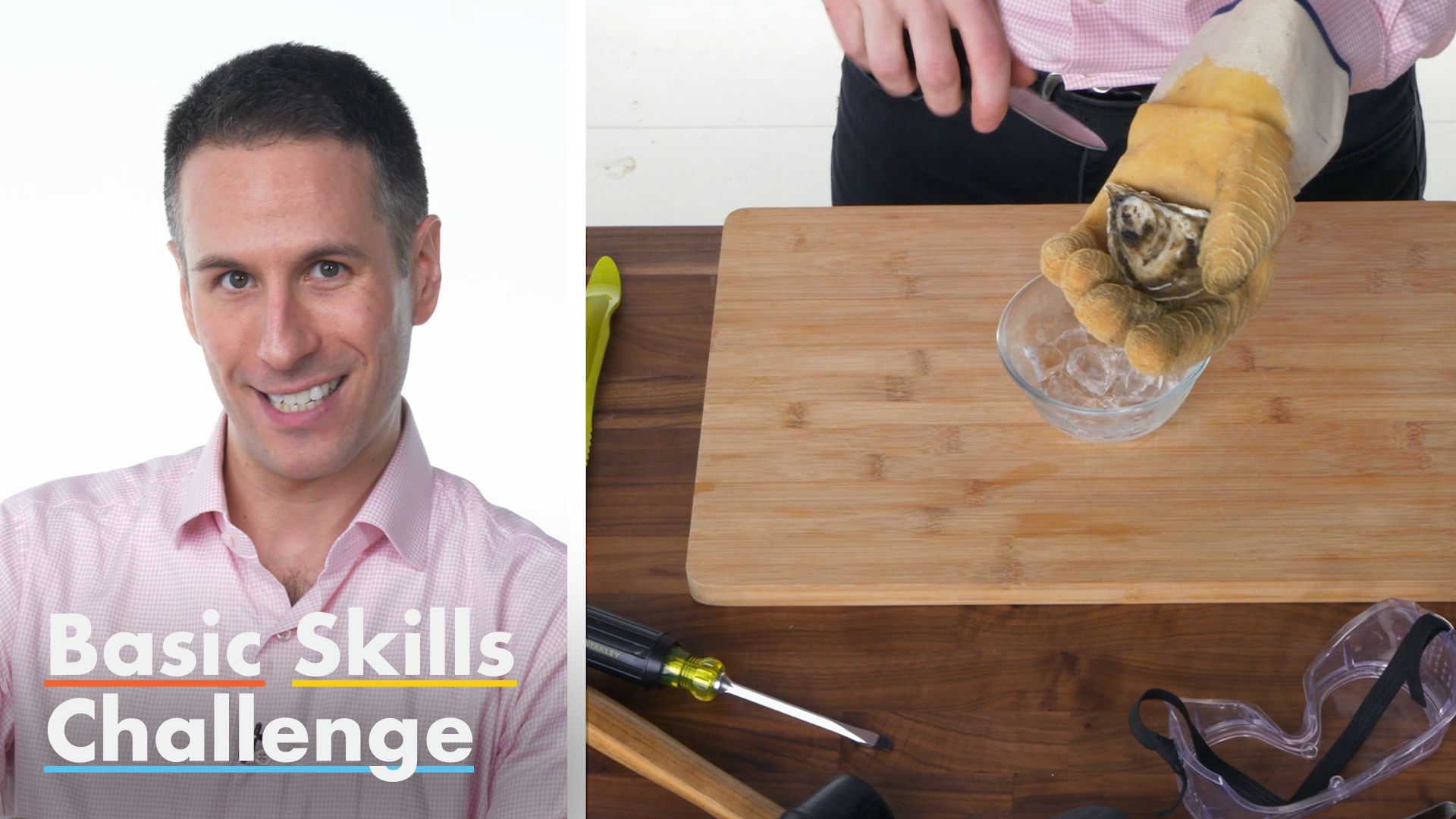 Watch 50 People Try to Shuck an Oyster | Basic Skills Challenge ...