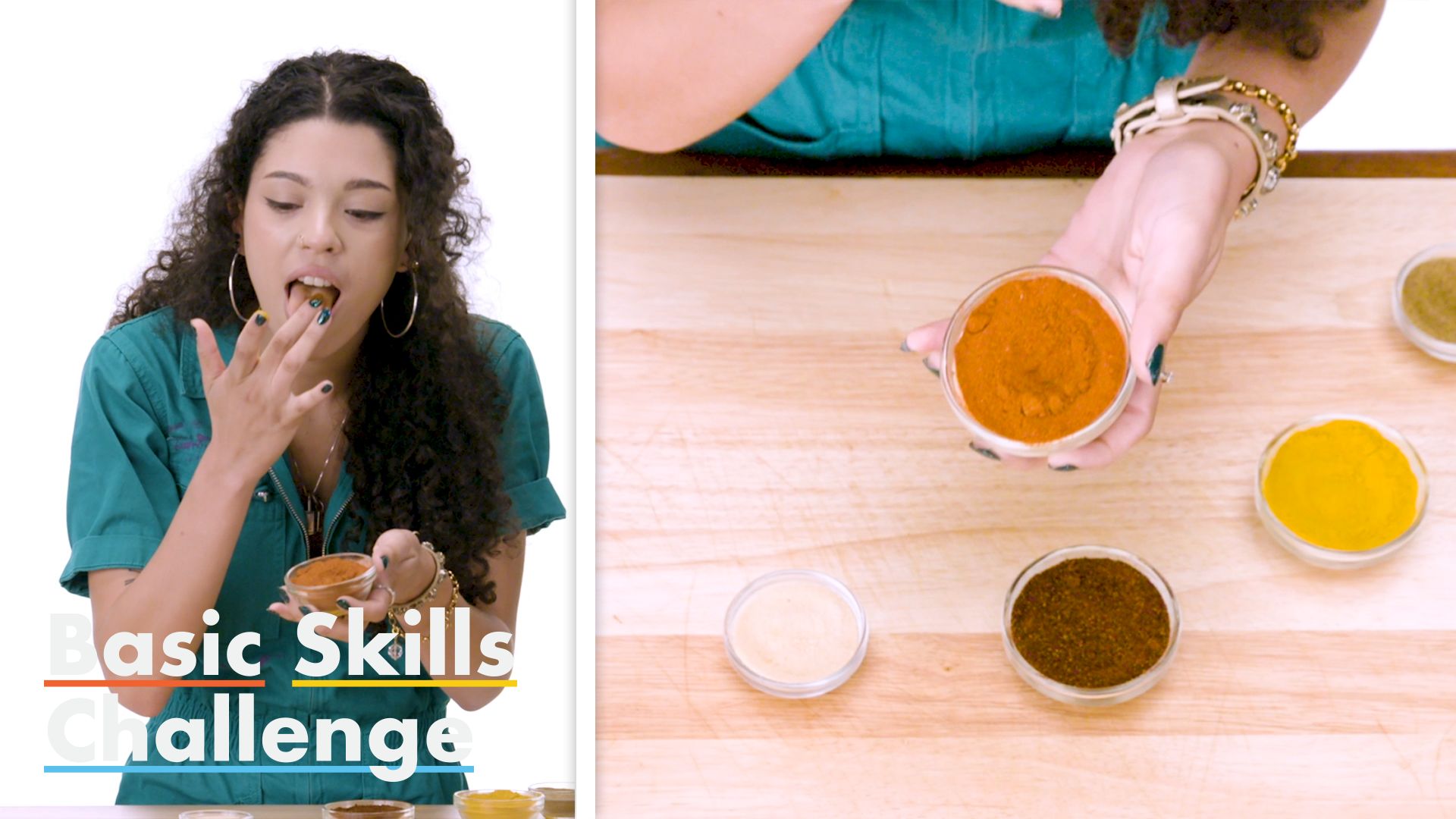 Watch 50 People Guess 6 Spices | Basic Skills Challenge | Epicurious