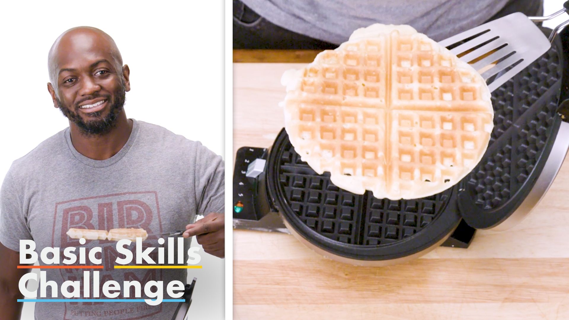 Watch 50 People Try To Make Waffles | Basic Skills Challenge | Epicurious