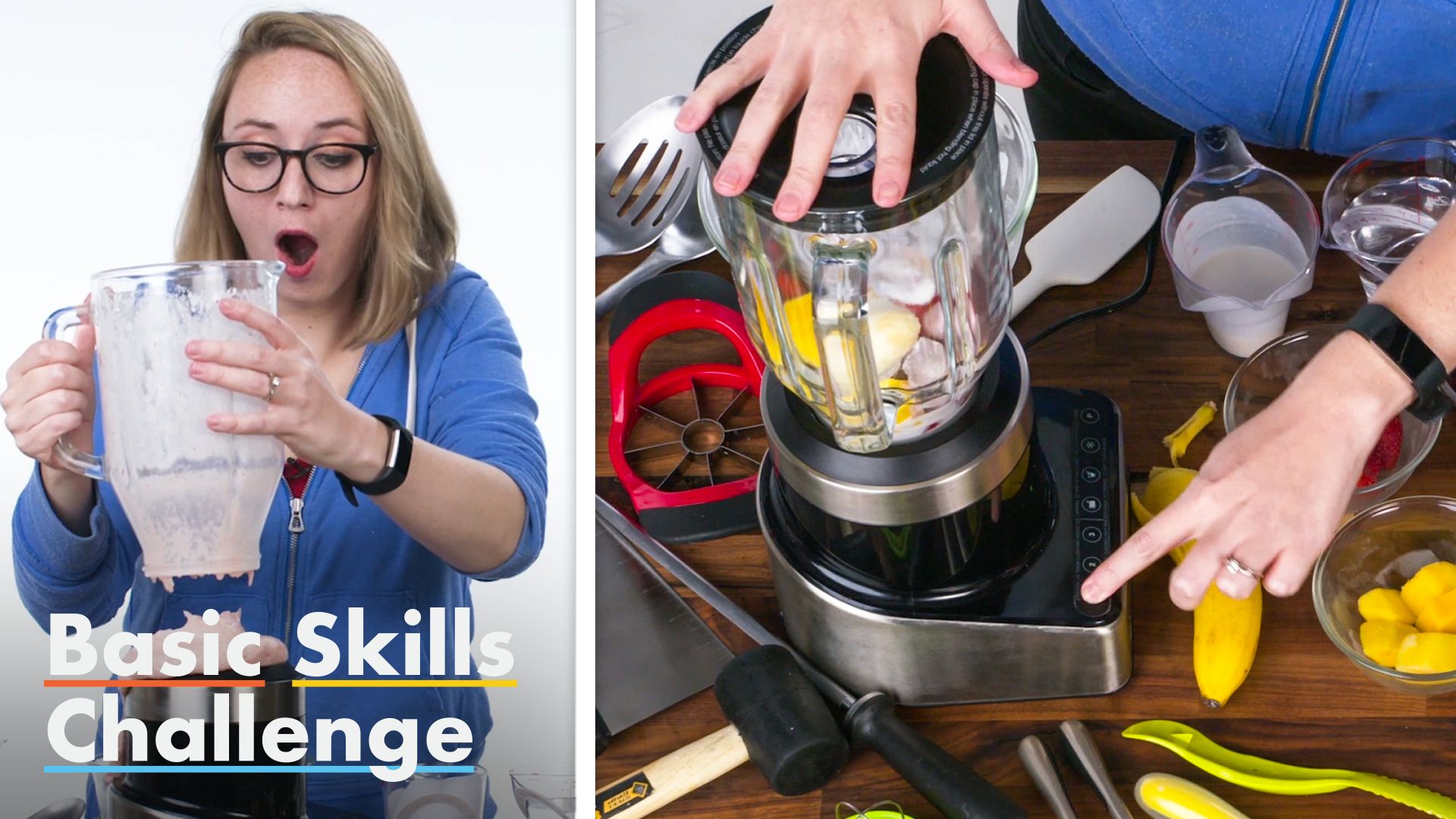 Watch 50 People Try To Make A Smoothie | Basic Skills Challenge ...