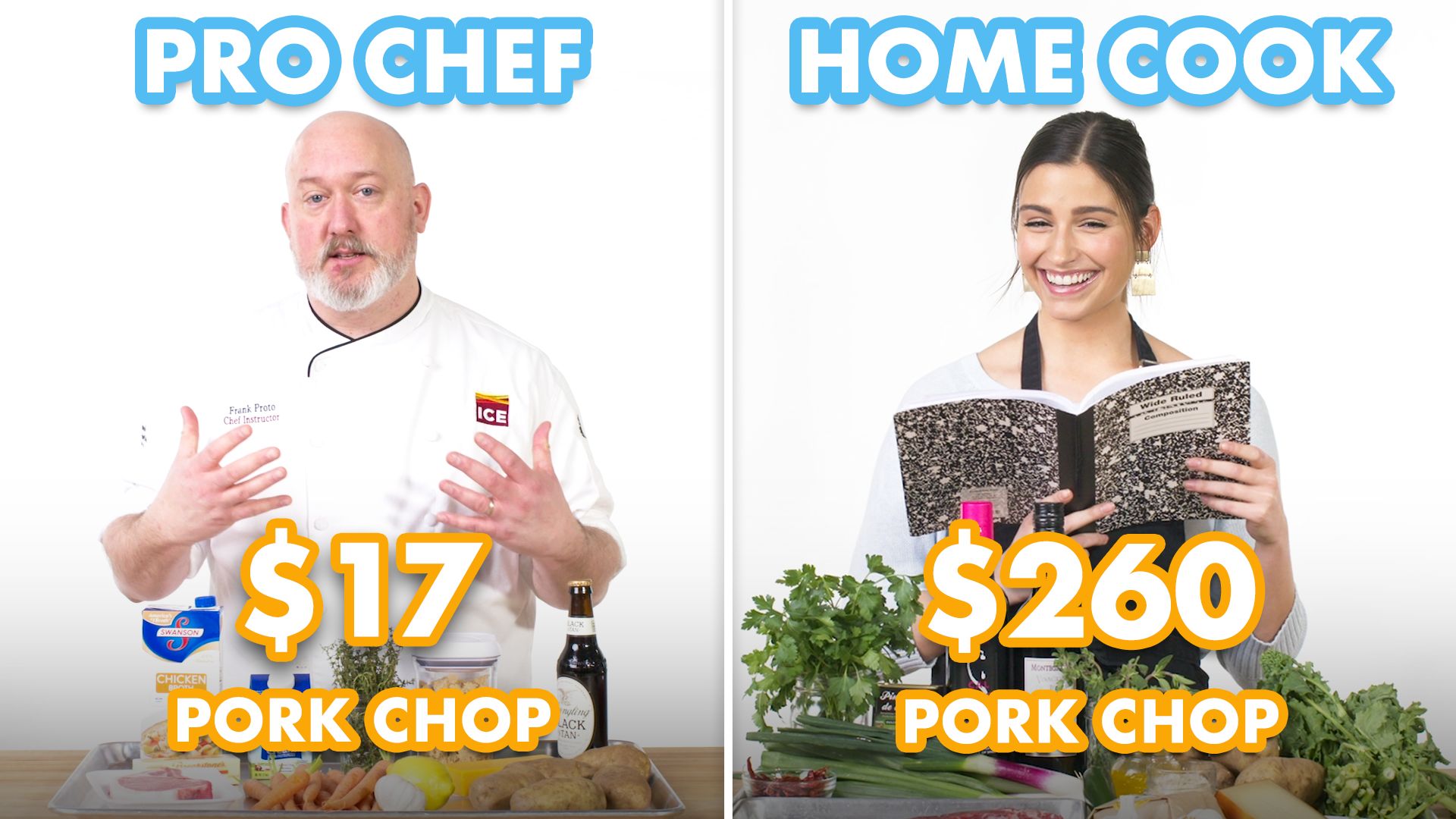 Watch $260 vs $17 Pork Chop Dinner: Pro Chef & Home Cook Swap ...