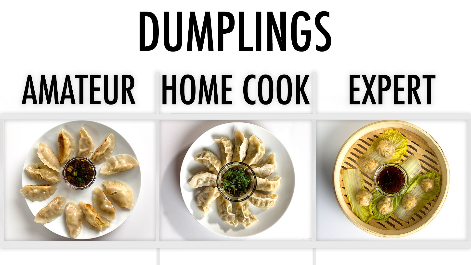 Watch 4 Levels of Dumplings: Amateur to Food Scientist | 4 Levels ...