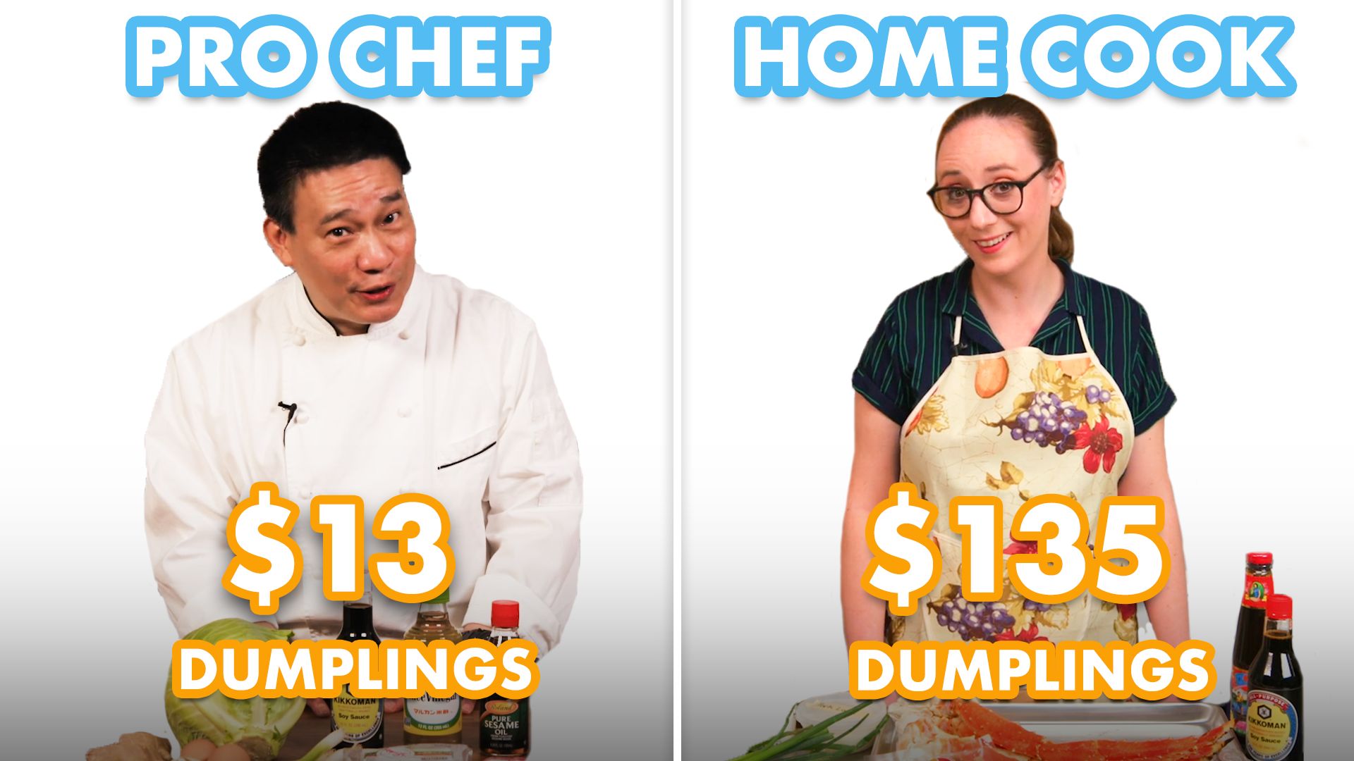 Watch $135 vs $13 Dumplings: Pro Chef & Home Cook Swap Ingredients ...