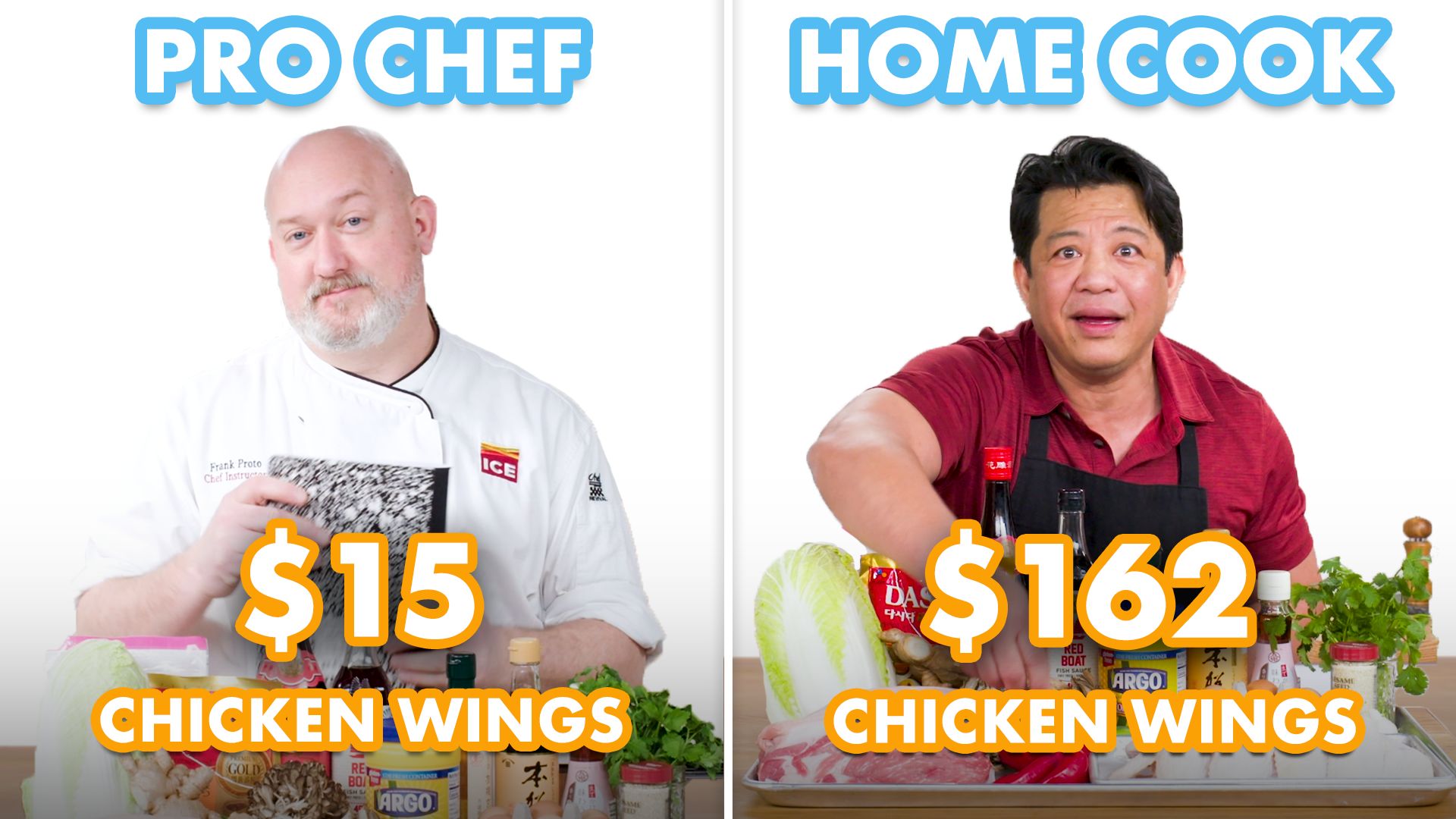 Watch $162 vs $15 Chicken Wings: Pro Chef & Home Cook Swap Ingredients ...
