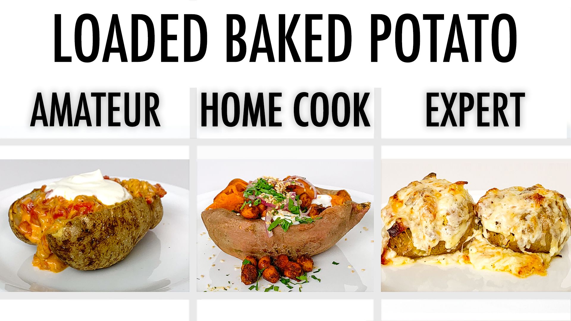 Watch 4 Levels of Baked Potato: Amateur to Food Scientist | 4 Levels ...