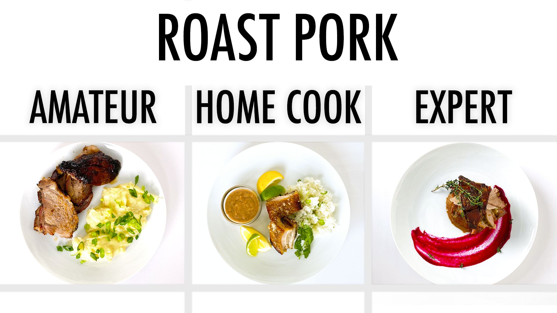 Watch 4 Levels of Roast Pork: Amateur to Food Scientist | 4 Levels ...