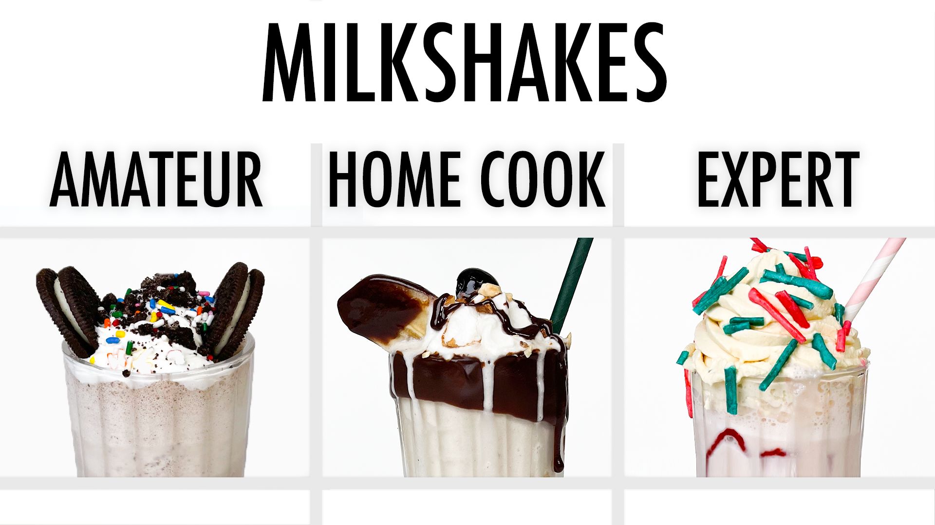 Watch 4 Levels of Milkshakes: Amateur to Food Scientist | 4 Levels ...