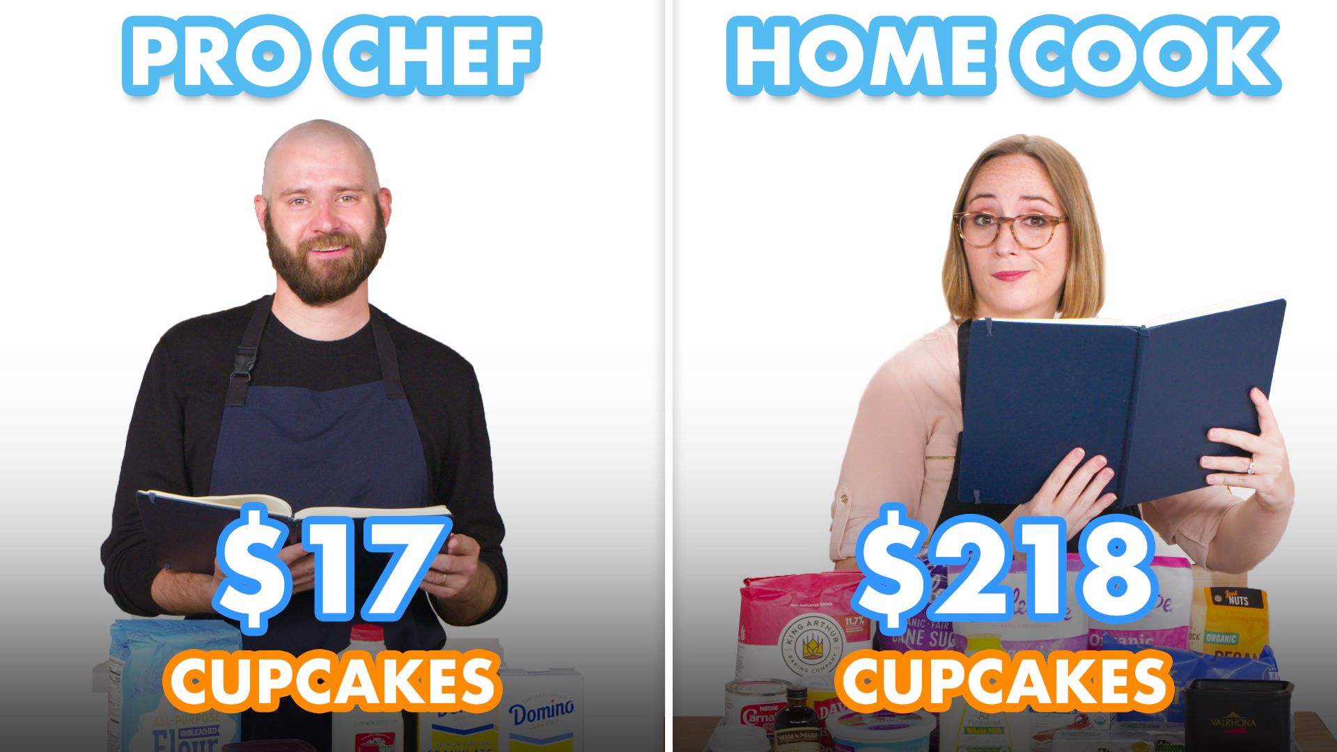 Watch $218 vs $17 Cupcakes: Pro Chef & Home Cook Swap Ingredients | Pro ...