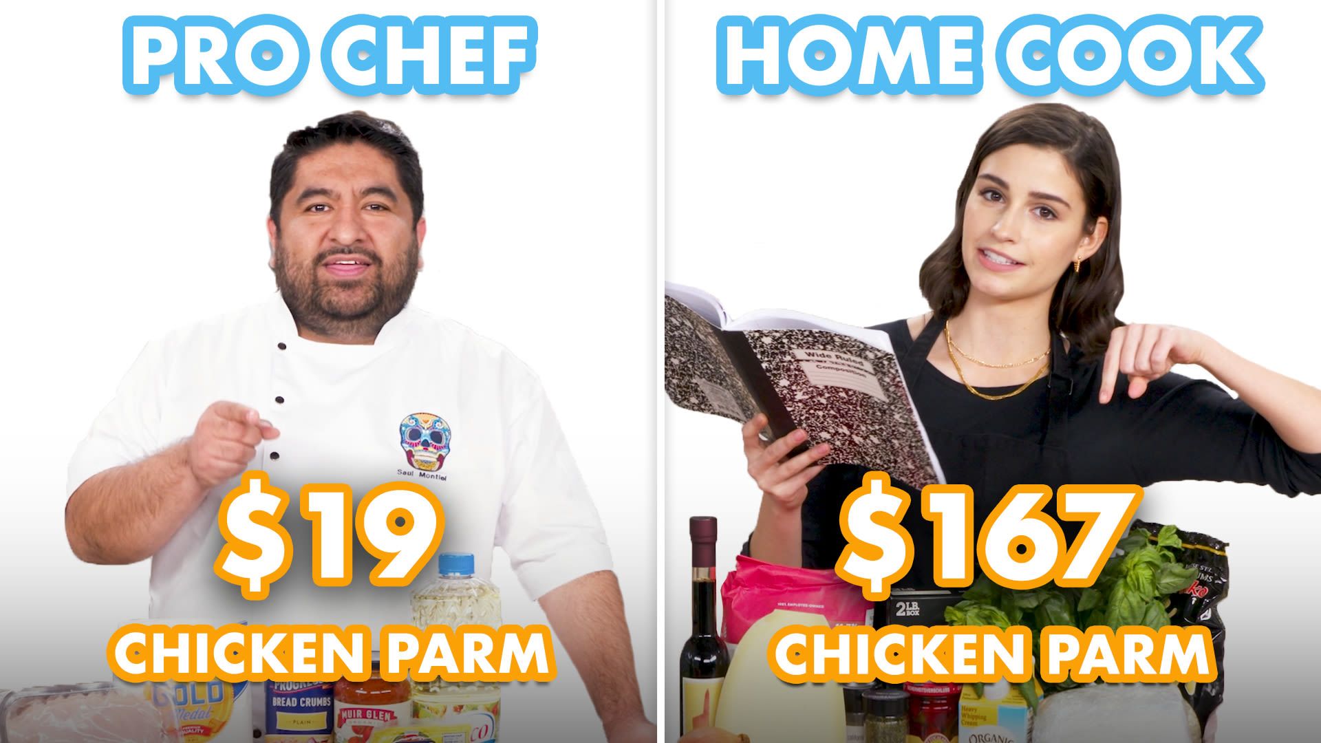 Watch $167 vs $19 Chicken Parm: Pro Chef & Home Cook Swap Ingredients ...