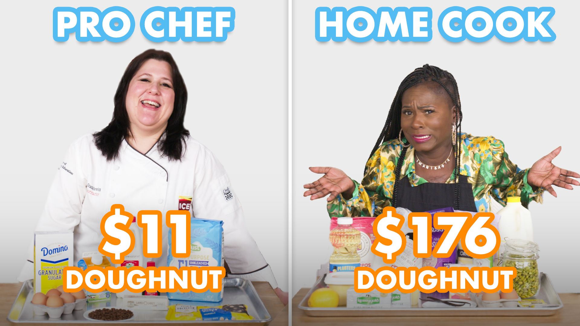 Watch $176 vs $11 Doughnuts: Pro Chef & Home Cook Swap Ingredients ...