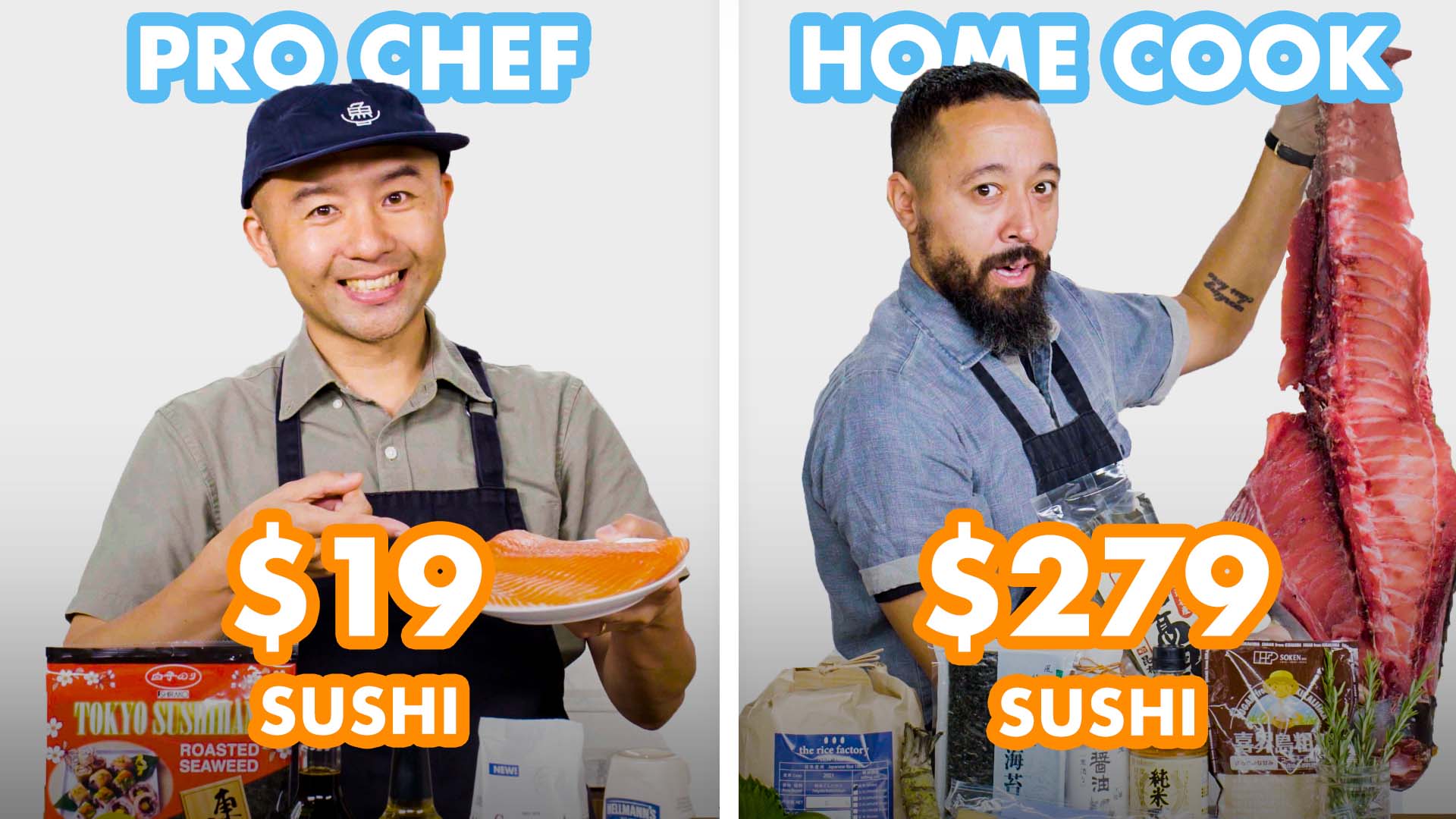 Watch $279 vs $19 Sushi: Pro Chef & Home Cook Swap Ingredients | Pro ...