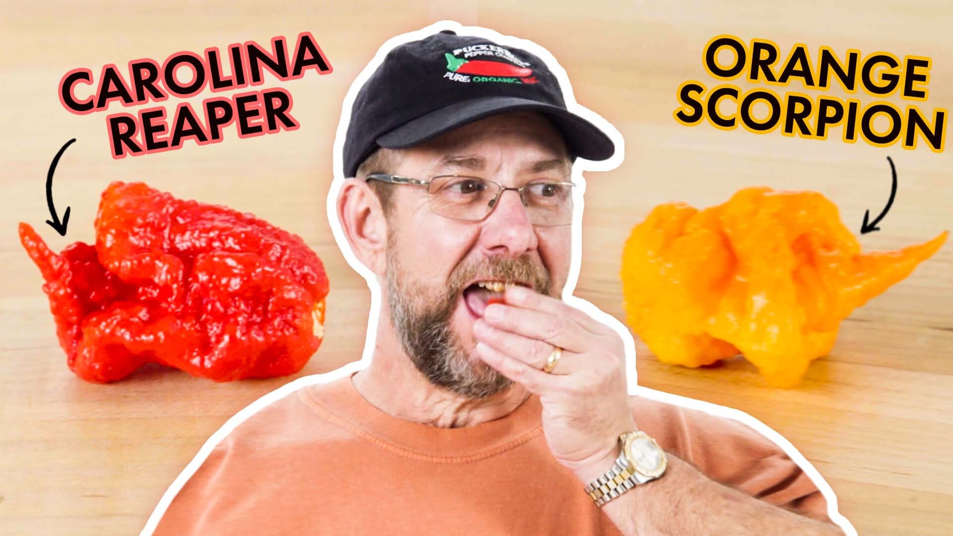 Watch 'Pepper X' Creator Ed Currie Tastes 10 Of The Hottest Peppers in ...