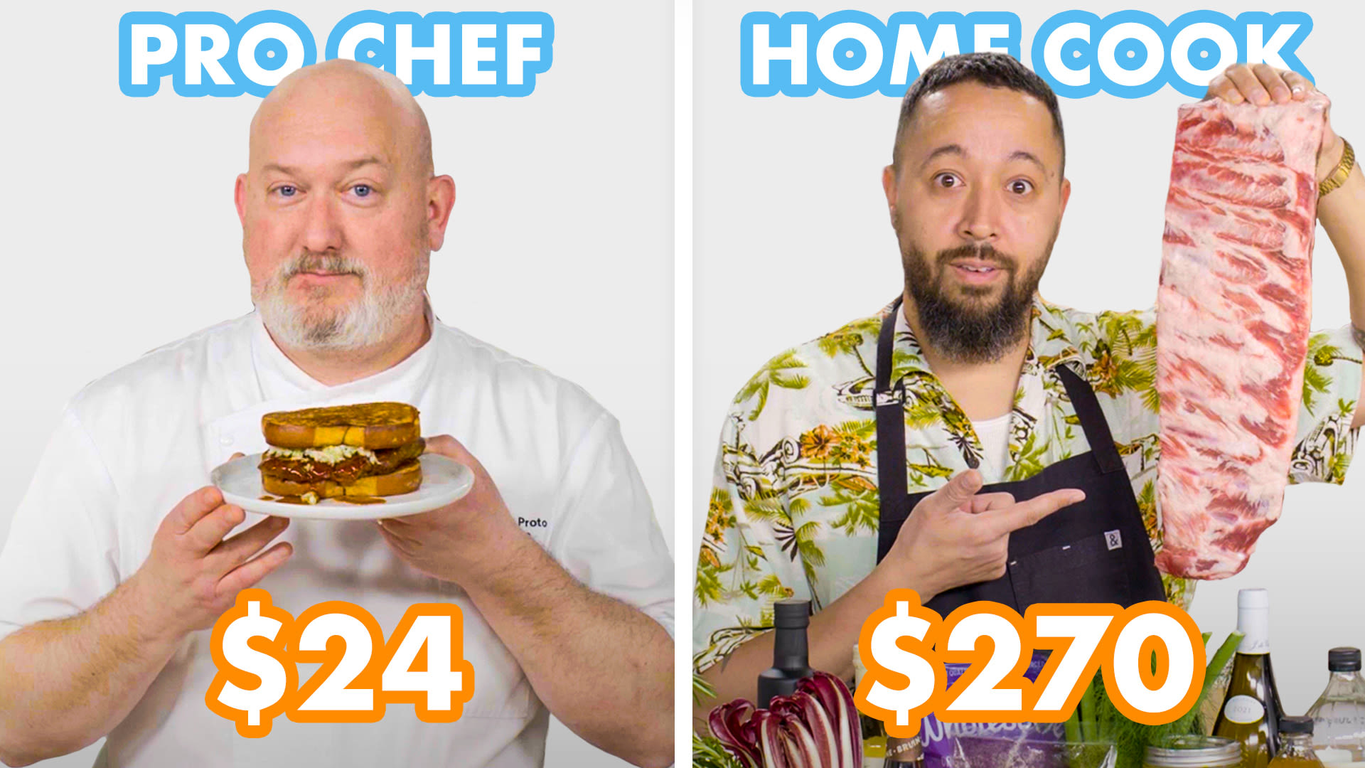 Watch $270 vs $24 Ribs: Pro Chef & Home Cook Swap Ingredients | Pro ...