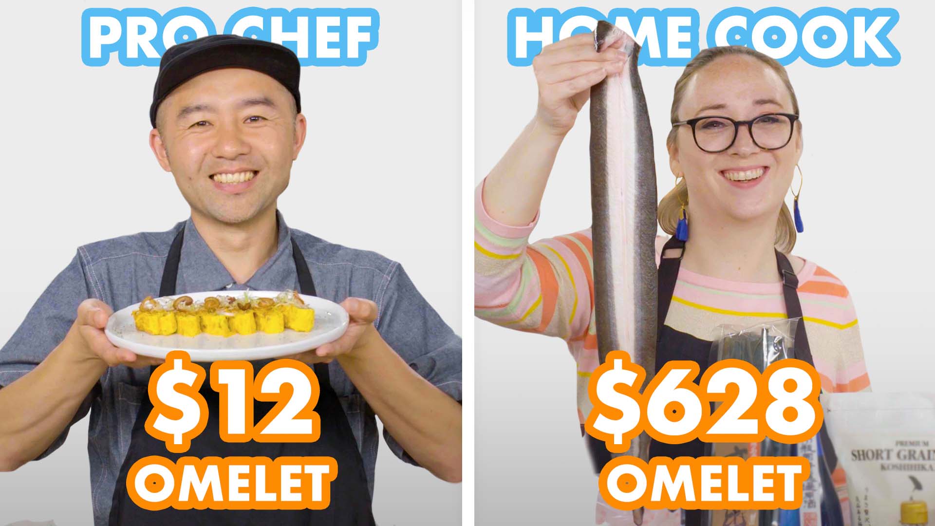 Watch $628 vs $12 Omelet: Pro Chef & Home Cook Swap Ingredients | Pro ...