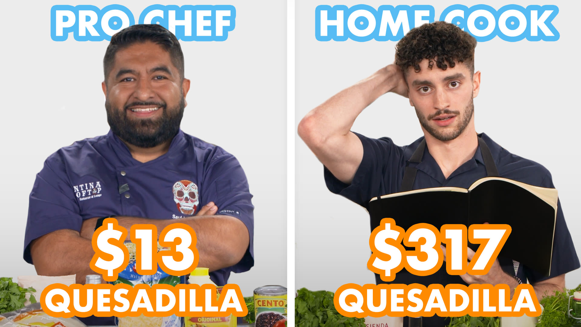 Watch $317 vs $13 Quesadilla: Pro Chef & Home Cook Swap Ingredients ...