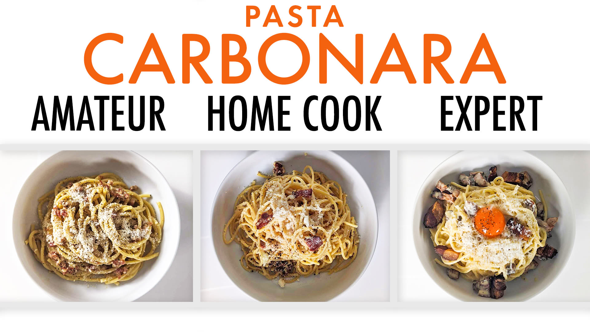 Watch 4 Levels of Pasta Carbonara: Amateur to Food Scientist | 4 Levels ...