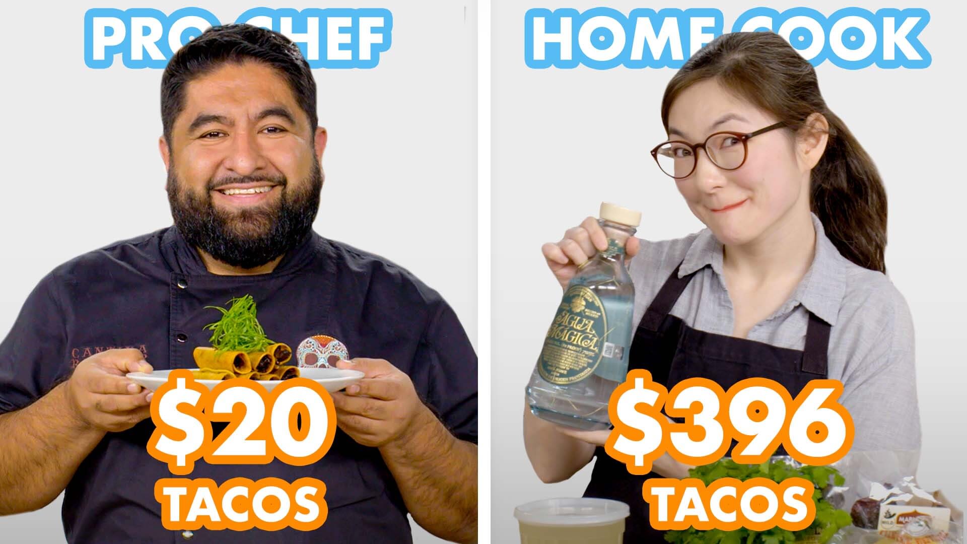 Watch $396 vs $20 Tacos: Pro Chef & Home Cook Swap Ingredients | Pro ...
